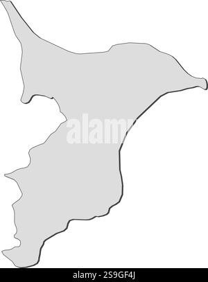 Symbol Map of the Prefecture Chiba (Japan) showing the state with black ...