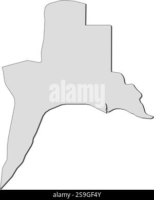 Map of Iraq with the provinces, Basra is highlighted Stock Vector Image ...