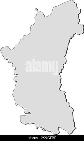 Map of Perak Darul Ridzuan, a province of Malaysia Stock Vector Image ...