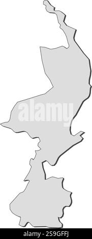 Map of Netherlands with the provinces, Limburg is highlighted Stock ...