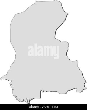 Map of Pakistan with the provinces, Sindh is highlighted Stock Vector ...