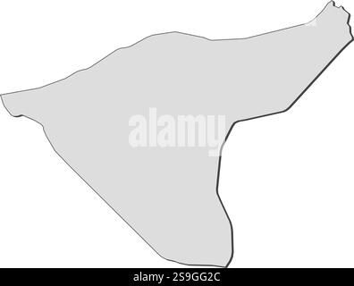 Map of Al-Hasakah, a province of Syria Stock Vector Image & Art - Alamy