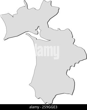 Map of Setubal, a province of Portugal Stock Vector Image & Art - Alamy