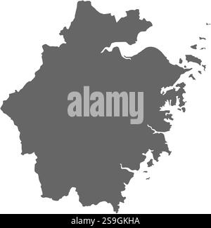 Symbol Map of the Province Zhejiang (People's Republic of China ...