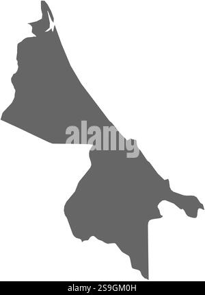 Map of Costa Rica with the provinces, Limón is highlighted Stock Vector ...