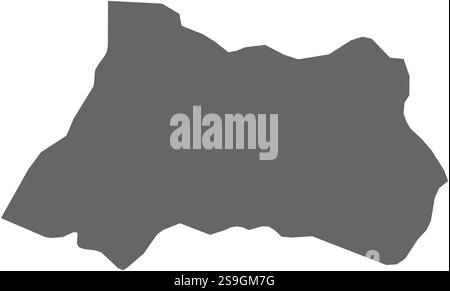 Map of Georgia as a gray piece, Adjara is highlighted in red Stock ...