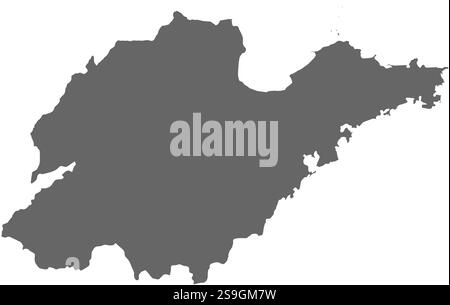 Symbol Map of the Province Shandong (People's Republic of China ...