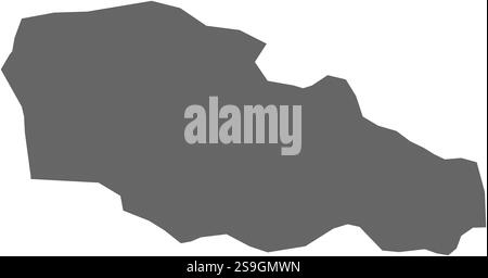 Map of Georgia as a gray piece, Guria is highlighted in red Stock ...