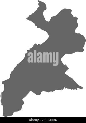 Map of Iraq with the provinces, Arbil is highlighted Stock Vector Image ...