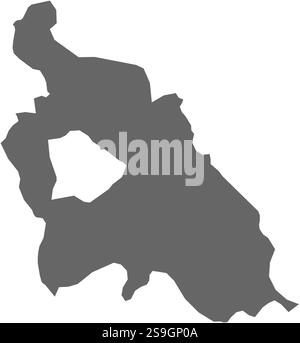 Map of Hungary as a gray piece, Pest is highlighted in red Stock Vector ...