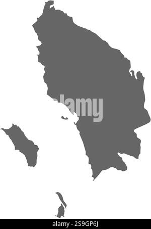 Map of Indonesia with the provinces, North Sumatra is highlighted Stock ...