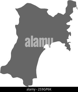 Map of Miyagi, a province of Japan Stock Vector Image & Art - Alamy