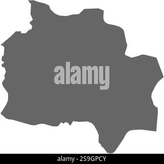 Map of Cambodia with the provinces, Kampot is highlighted Stock Vector ...