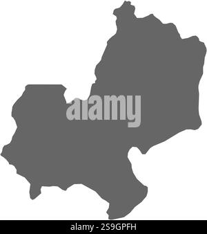 Map of Nigeria as a gray piece, Edo is highlighted in red Stock Vector ...