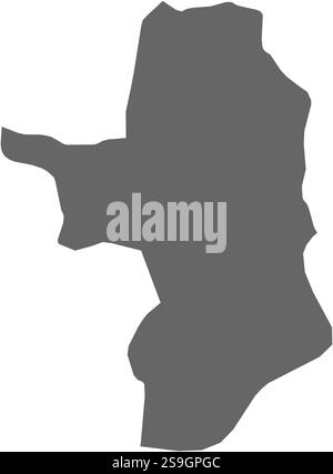 Map of Cambodia with the provinces, Takeo is highlighted Stock Vector ...