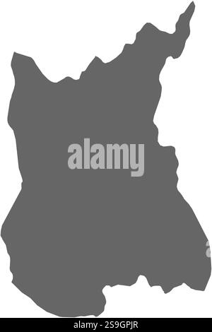 Map of Cambodia with the provinces, Ratanakiri is highlighted Stock ...