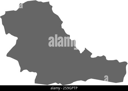 Map of Lithuania as a gray piece., Taurage is highlighted in red Stock ...