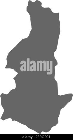 Map of Nepal as a gray piece, Sagarmatha is highlighted in red Stock ...