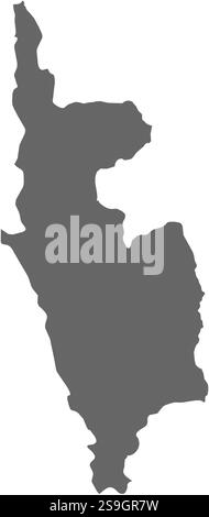 Map of Myanmar as a gray piece, Magway is highlighted in red Stock ...