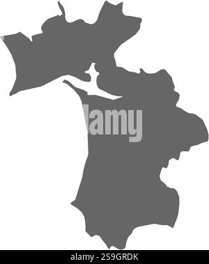 Map of Setubal, a province of Portugal Stock Vector Image & Art - Alamy