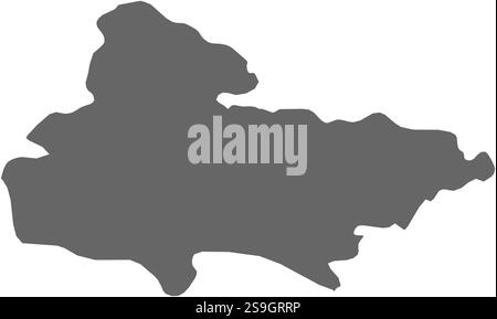 Map of Nepal as a gray piece, Lumbini is highlighted in red Stock ...