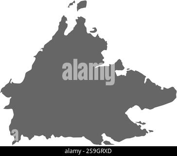 Map of Sabah, a province of Malaysia Stock Vector Image & Art - Alamy