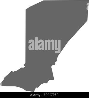 Diffa Region (Regions of Niger, Republic of the Niger) map vector ...