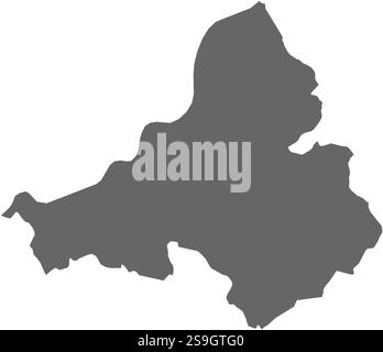 Map of Slovakia as a gray piece, Trencin is highlighted in red Stock ...