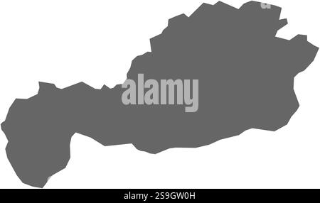 Map of Turkey with the provinces, Bolu is highlighted Stock Vector ...