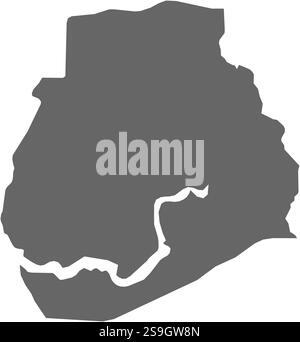 Sedhiou Region (Regions of Senegal, Republic of Senegal) map vector ...