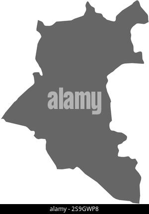 Map of Daraa, a province of Syria Stock Vector Image & Art - Alamy