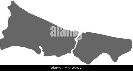 Map of Turkey as a gray piece, Istanbul is highlighted in red Stock ...