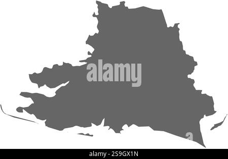 Map of Ukraine as a gray piece, Kherson is highlighted in red Stock ...