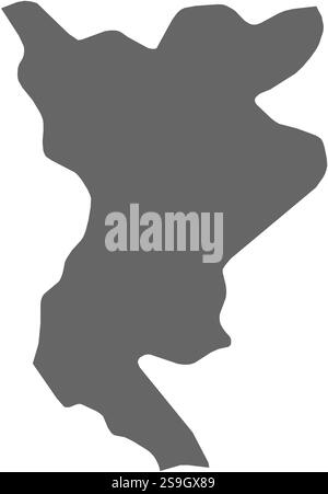 Map of Tunisia with the provinces, Siliana is highlighted Stock Vector ...