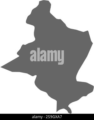 Map of Tunisia with the provinces, Sidi Bouzid is highlighted by orange ...