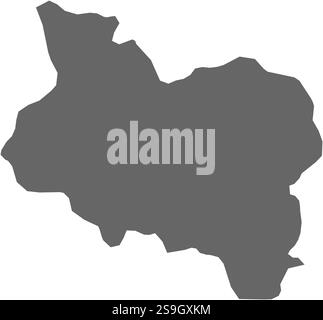 Map of Turkey with the provinces, Manisa is highlighted by orange Stock ...