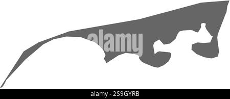 Map of Yemen as a gray piece, Adan is highlighted in red Stock Vector ...