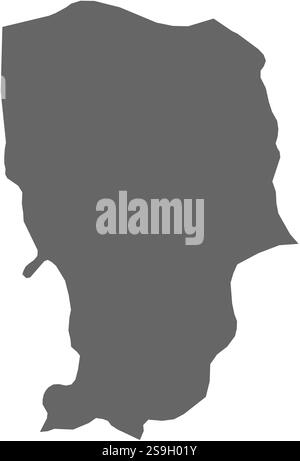 Map of Yemen as a gray piece, Amran is highlighted in red Stock Vector ...