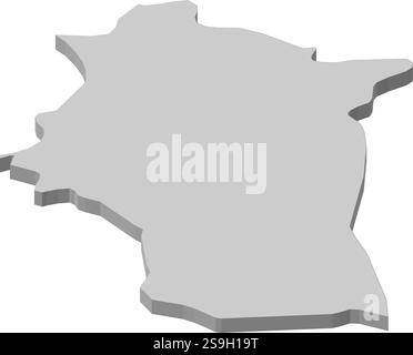 Map of Syria as a gray piece., Latakia is highlighted in red Stock ...