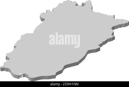 Map of Pakistan as a gray piece., Punjab is highlighted in red Stock ...