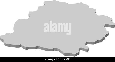 Map of Poland as a gray piece., Lódz is highlighted in red Stock Vector ...