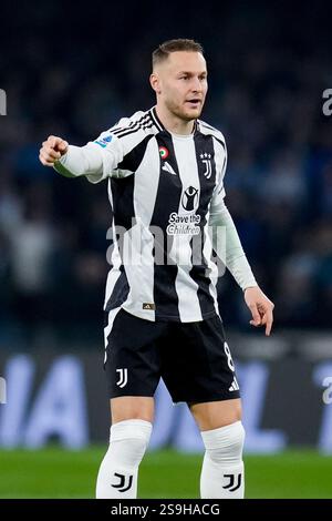 Teun Koopmeiners of Juventus FC gestures during the FIFA Club World Cup ...