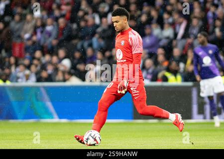 Guillaume Restes of Toulouse during the French championship Ligue 1 ...
