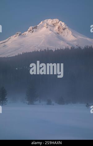 Mist rising in mountains after storm Stock Photo - Alamy