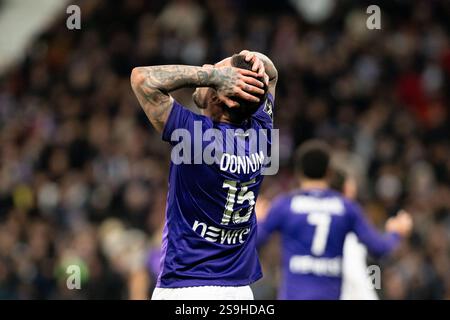 Aaron Donnum of Toulouse during the French championship Ligue 1 ...