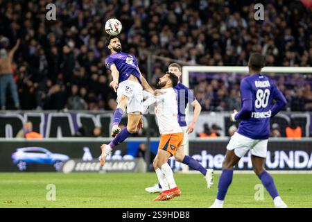 Rafik Messali of Toulouse during the French championship Ligue 1 football match between Toulouse ...