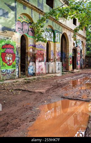 La Puda de Montserrat spa, abandoned ruins, municipality of ...