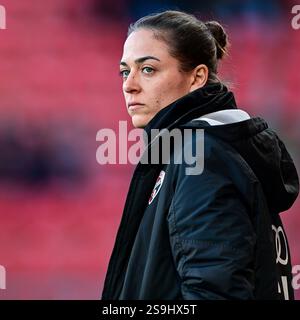 Trainerin Sabrina Wittmann (FC Ingolstadt) beim Interview, TV ...