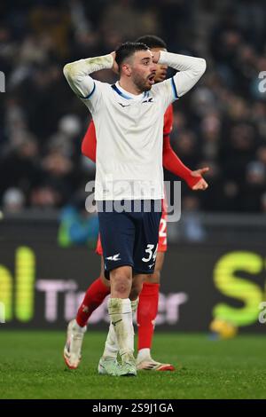 Mario Gila of S.S. Lazio participates in the 19th day of the Serie A ...
