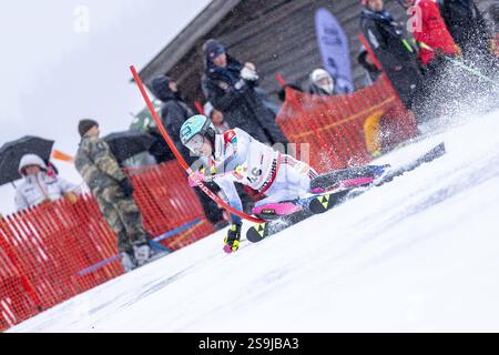 KITZBUEHEL, AUSTRIA - JANUARY 26: Eirik Hystad Solberg of Norway during ...